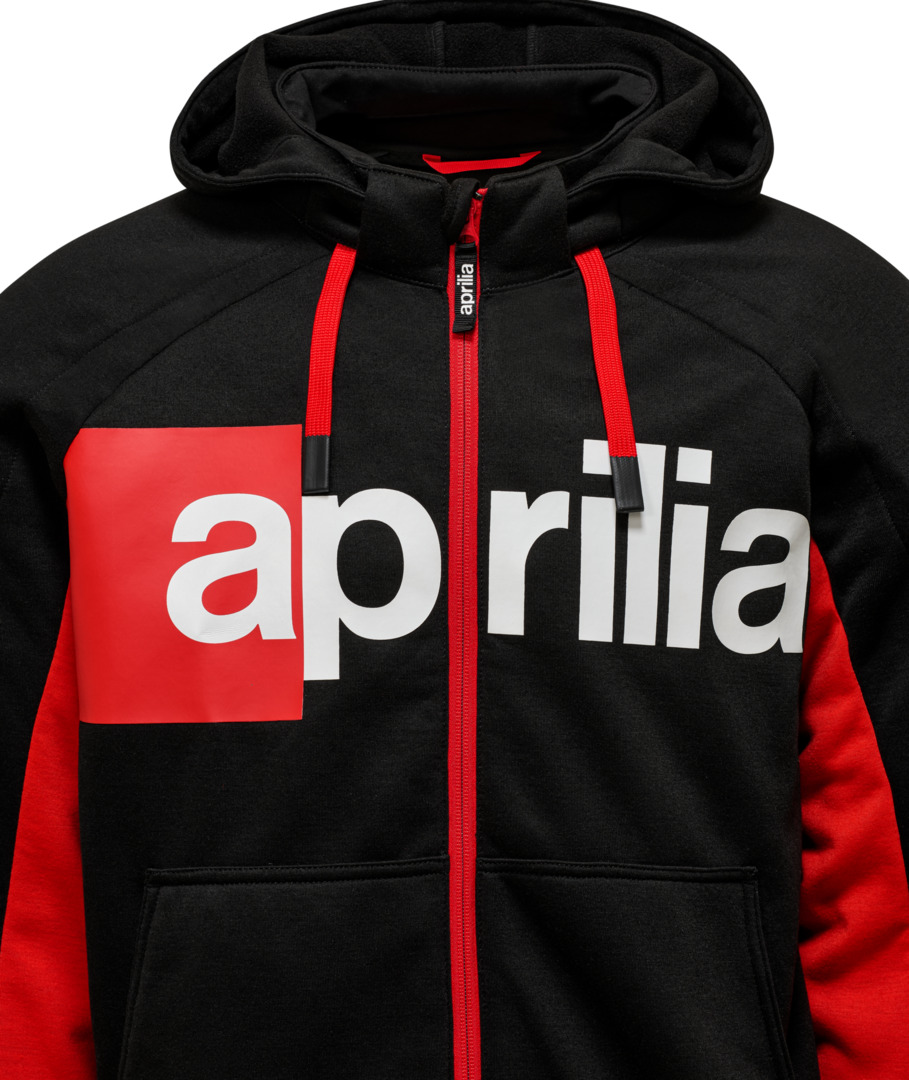 Aprilia Hoodie Next Rival with protectors by Alpinestars - 8T0002M02BLK